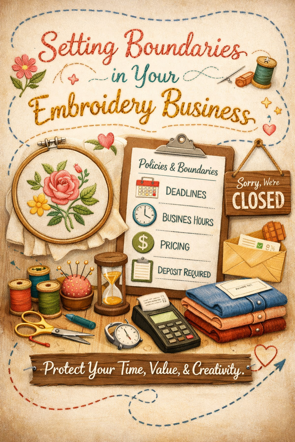 Setting Boundaries in an Embroidery Business – Deb's Little BIts