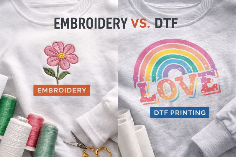 Why Embroidery Is Worth It (And How It Differs from DTF Printing) – Deb ...